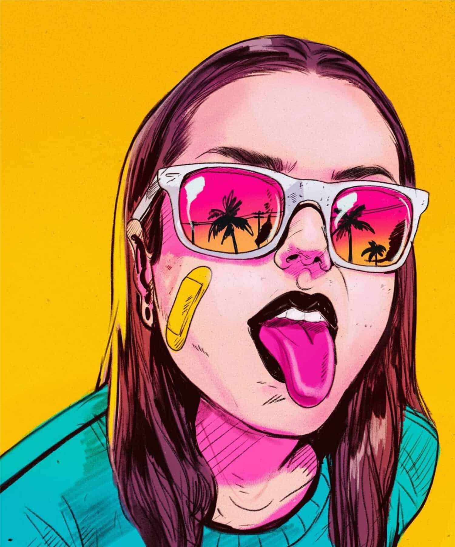 Diberkato Creates igital Illustrations Of Incredibly Colorful Girls ...