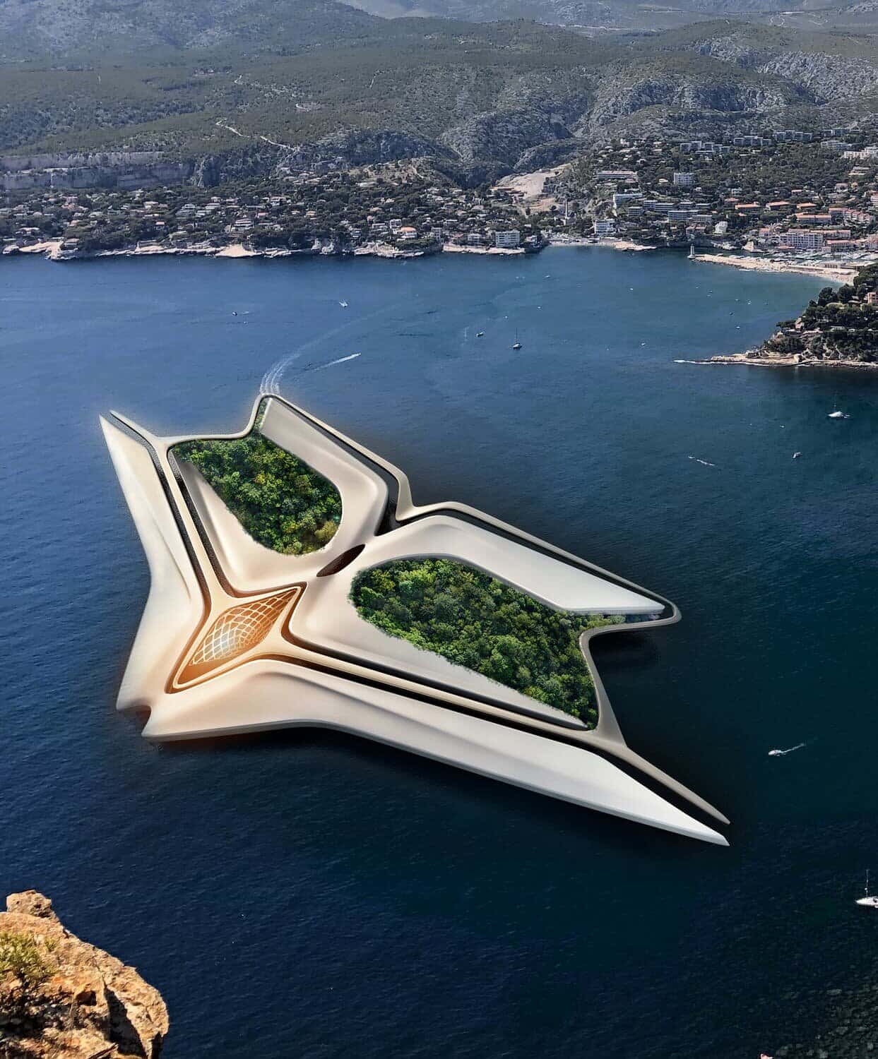 Mind Design Presenting The Design Of Floating Green city | Visual Atelier 8