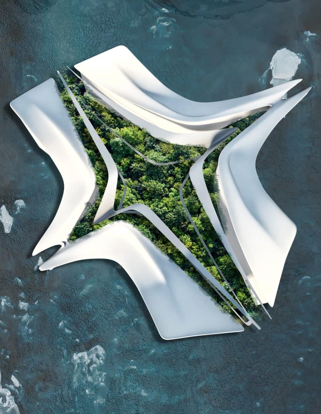 Mind Design Presenting The Design Of Floating Green city | Visual Atelier 8