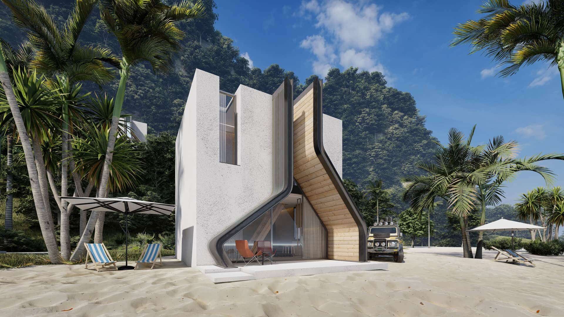 Shomali Design Studio's Pisqal - The A-frame Style Building - Visual ...