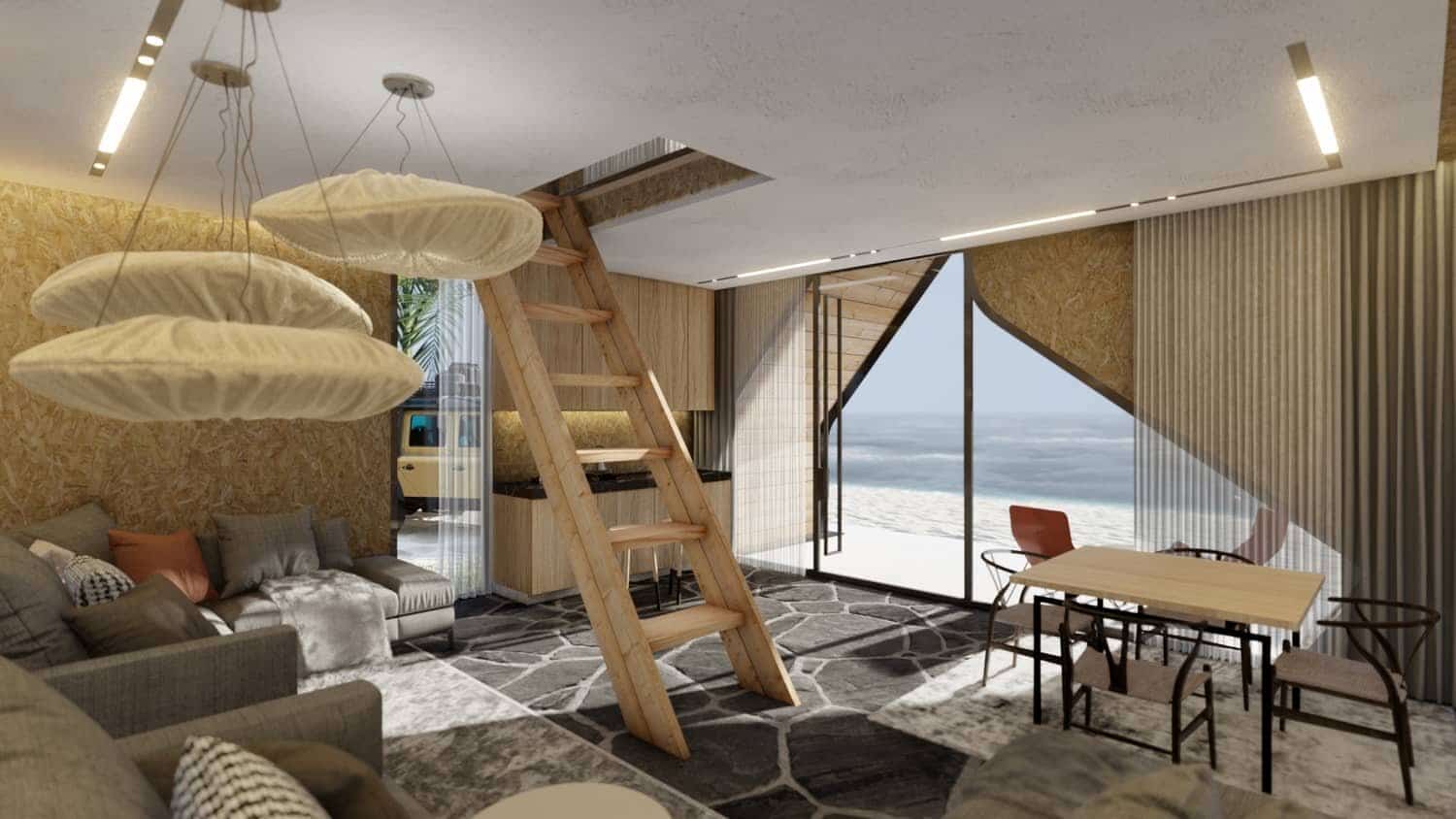 Shomali Design Studio's Pisqal - The A-frame Style Building - Visual ...