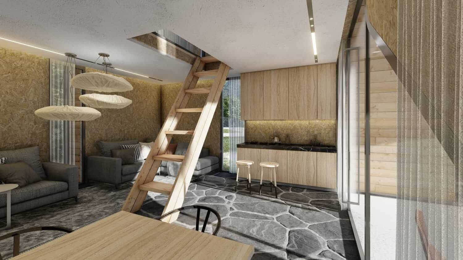 Shomali Design Studio's Pisqal - The A-frame Style Building - Visual ...