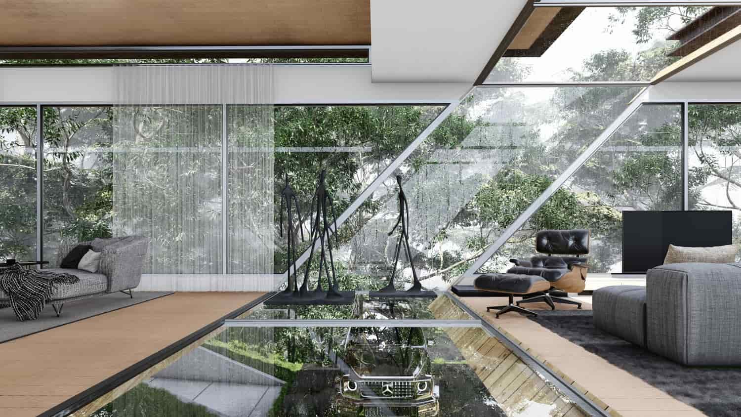 With Shomali Design Studio Floating In The Heart Of Wood - Visual Atelier 8