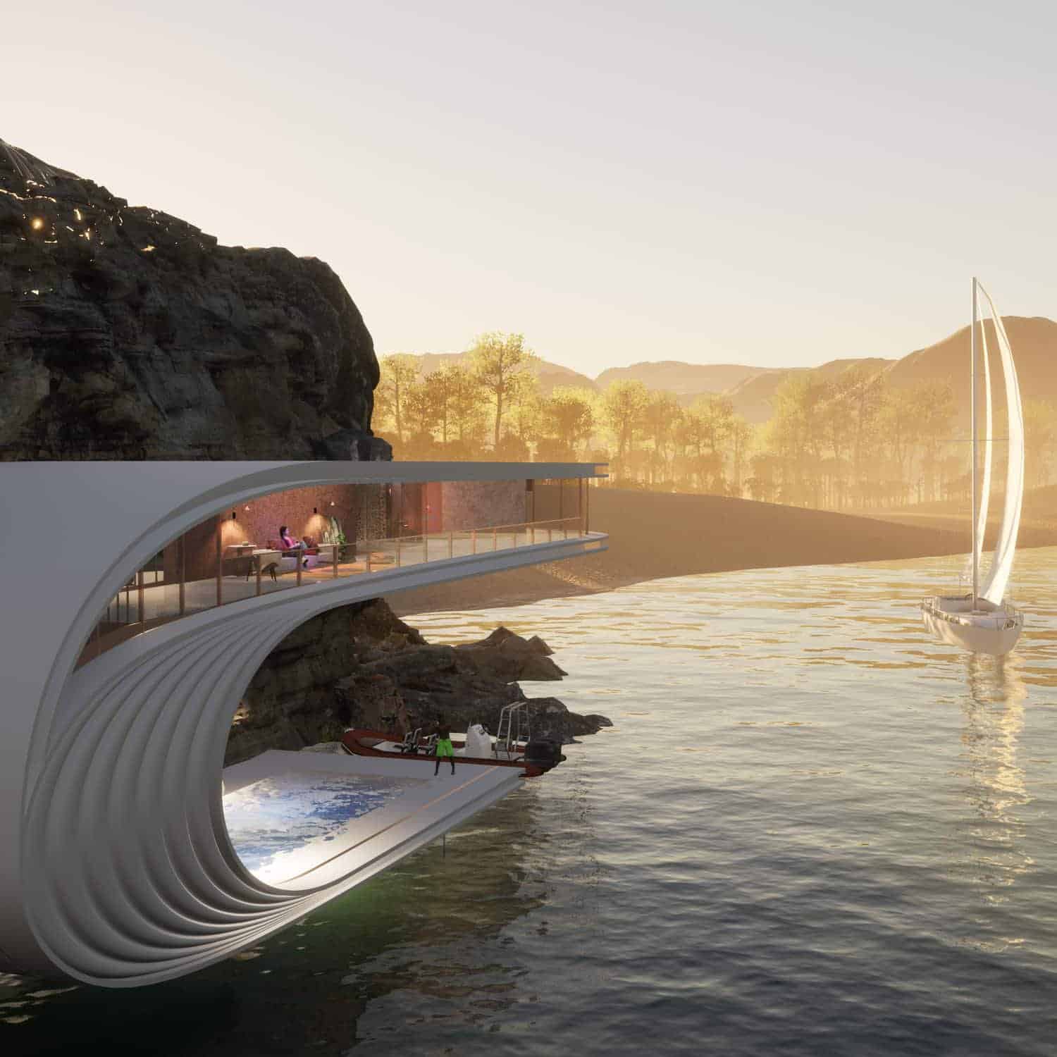 Slika Studios Creates The House As A Connector To The Two Worlds ...