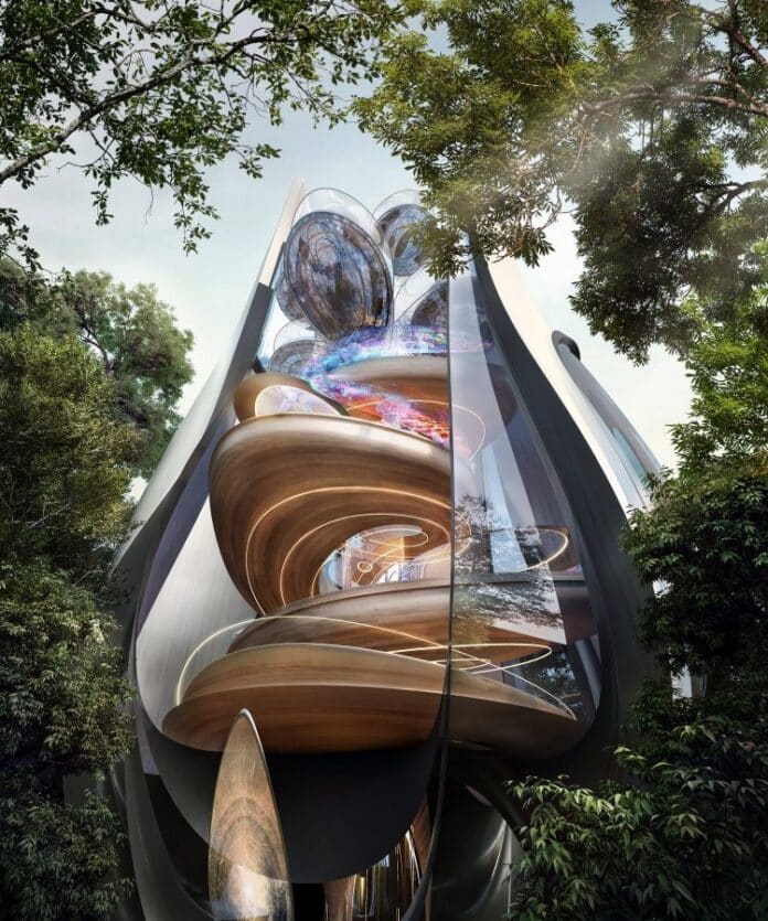 Mind Fashion Tower, a metaverse flagship gallery store by Miroslav ...