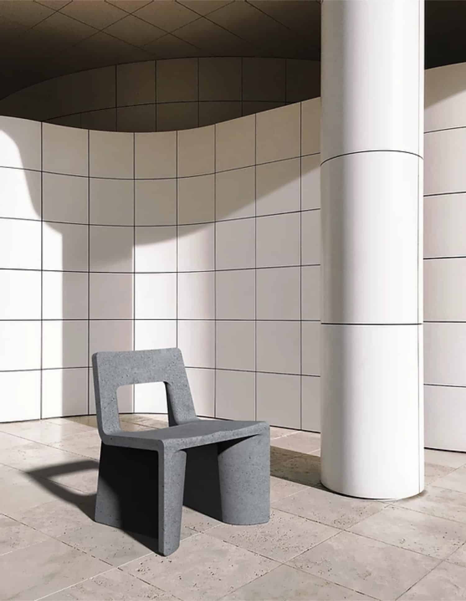 The Distinct And Industrial Character Of Fly-Ash Chair By Erica Stine ...