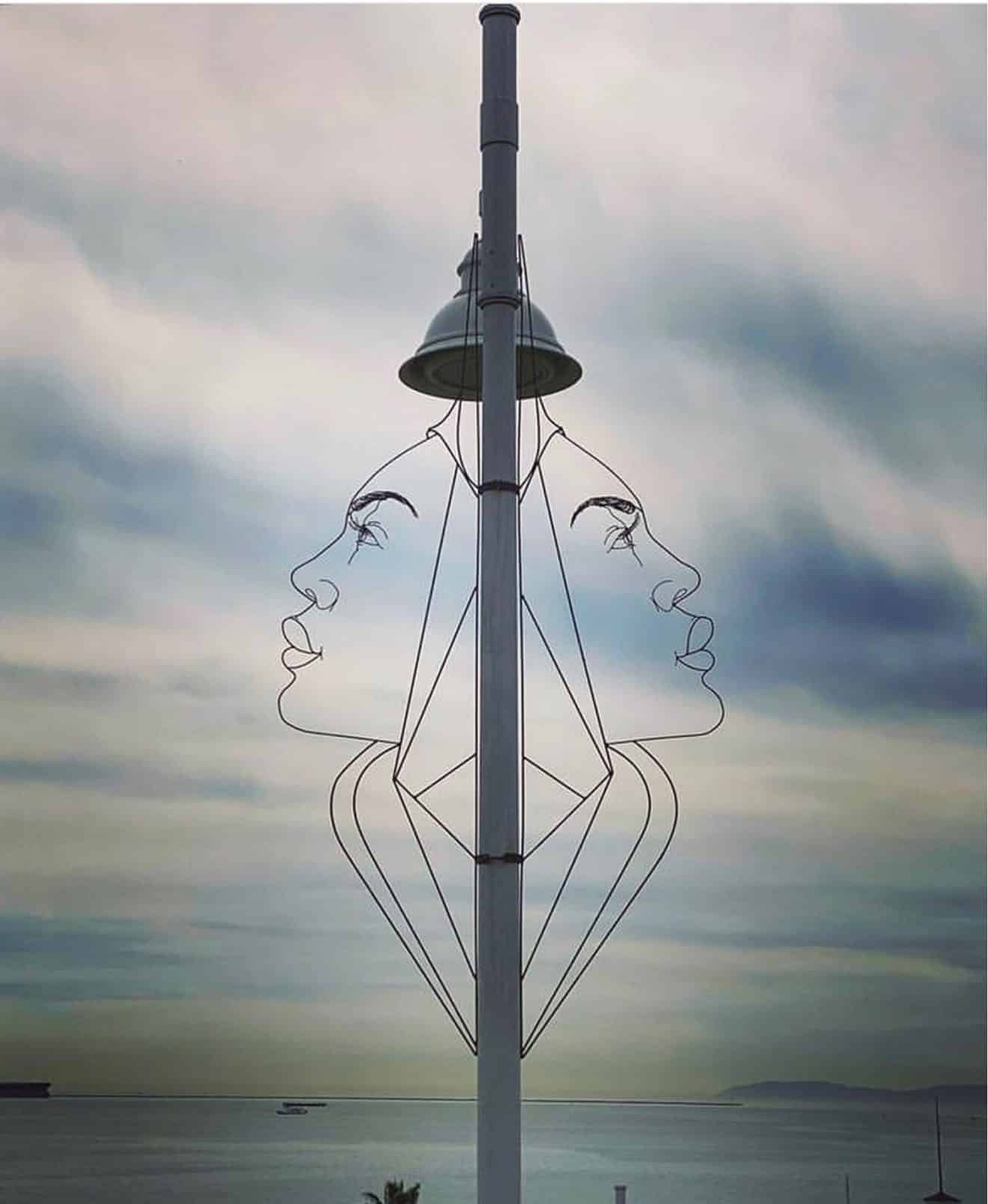 Spenser Little Sculpts Wire Portraits And Word Play Street Art - Visual ...