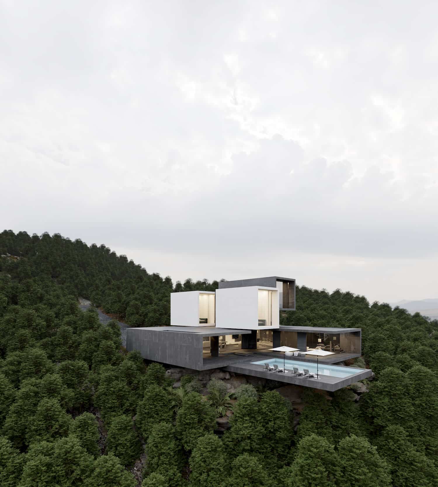 Forest Villa: A Modern Retreat Amidst Nature - Visual Atelier 8