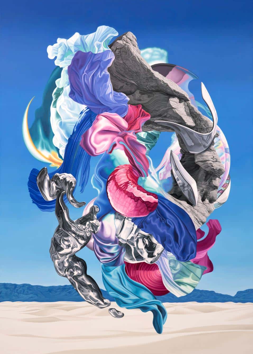 Navigating the psychedelic realms in James Roper's mesmerizing canvases ...
