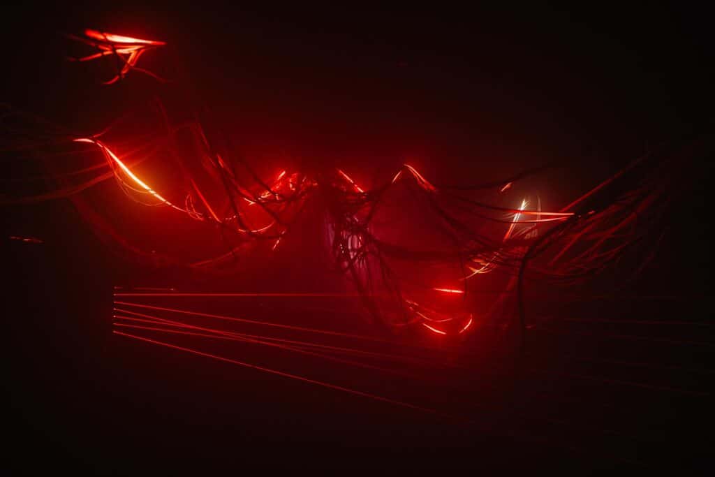 "Tentacles" installation by AUSGANG studio reflects controlled digital ...