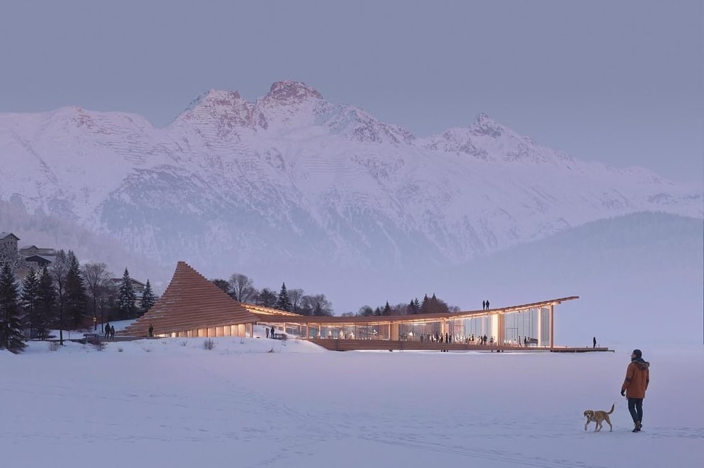 A serene timber pavilion in St. Moritz by .ket bureau | Visual Atelier 8