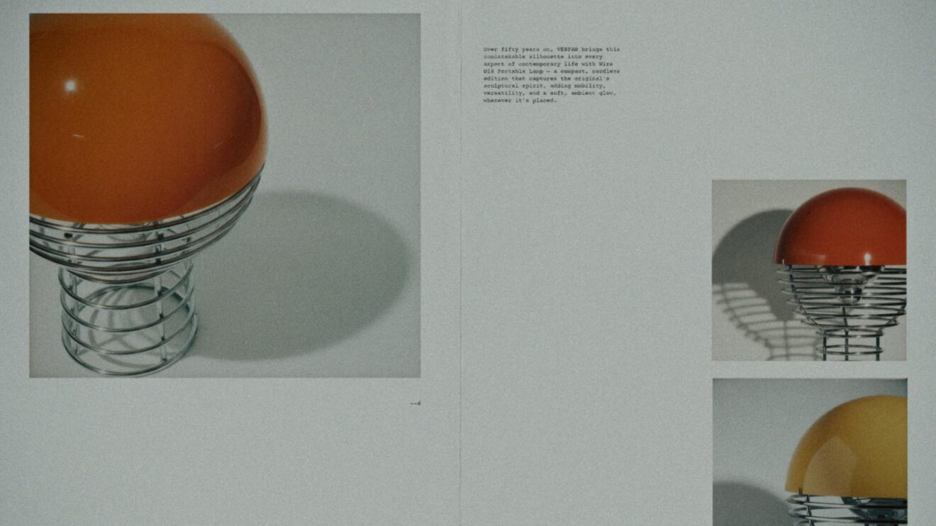 FRAME debuts an AI-crafted film for Verpan’s Wire Portable Lamp ...